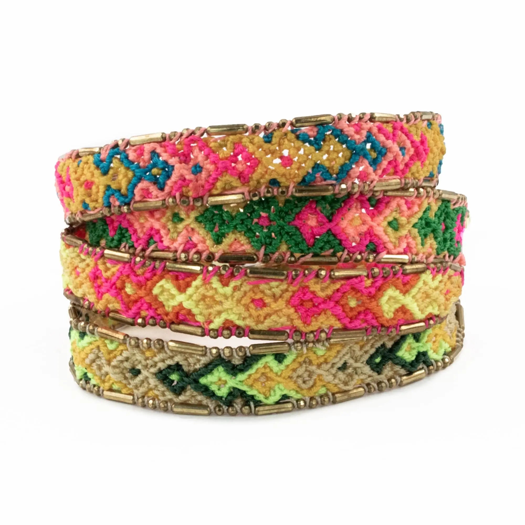 Handmade Jungle Friendship Bracelets Bundle | Love Is Project