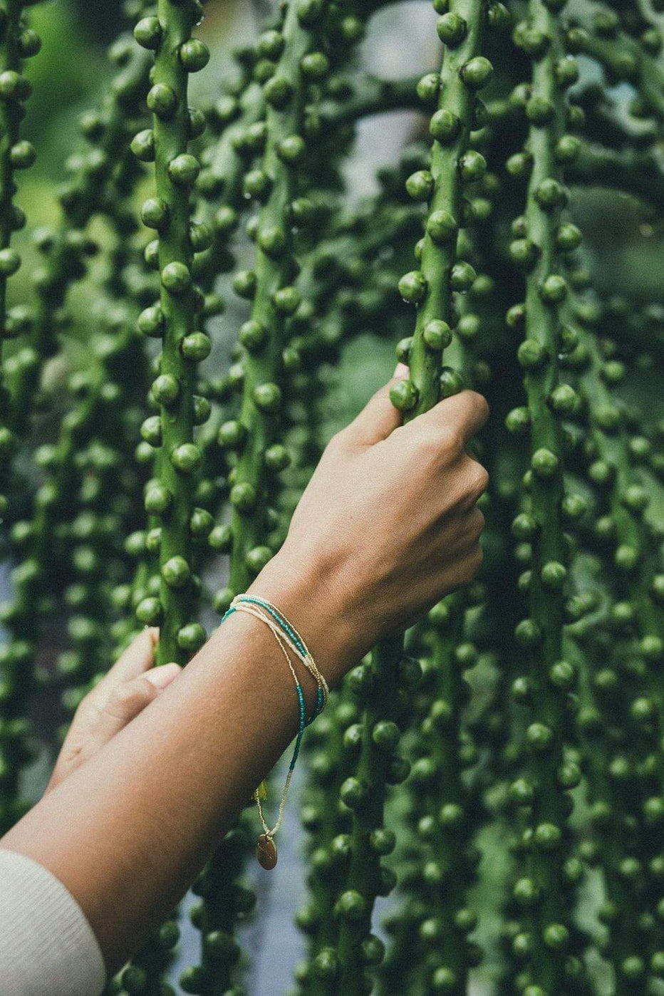 Bali UNITY Beaded Wrap, Necklace, or Bracelet - Blue - Love is Project